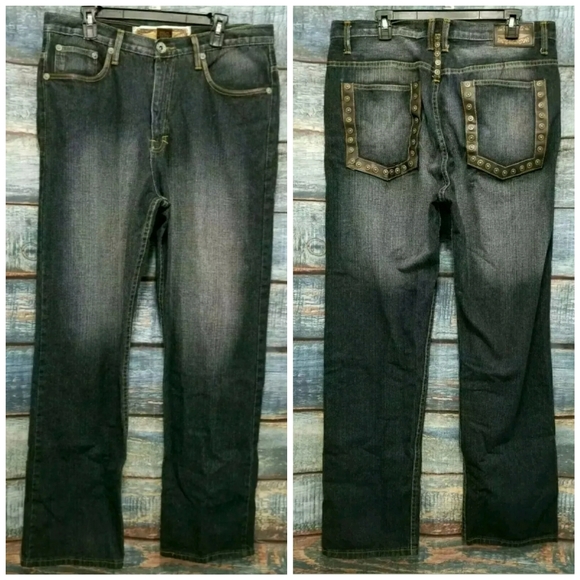Nbn Gear | Jeans | Nbn Gear Jeans Denim Distressed Mens 36 X 32 Dark ...